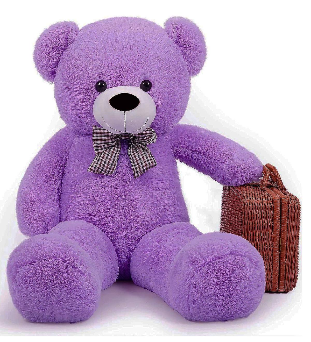 Oyuncak 80 Cm Papyonlu Peluş Ayıcık- İthal Kumaş - Premium Koleksiyon Hediyelik Ayı (% 100 YERLİ ...