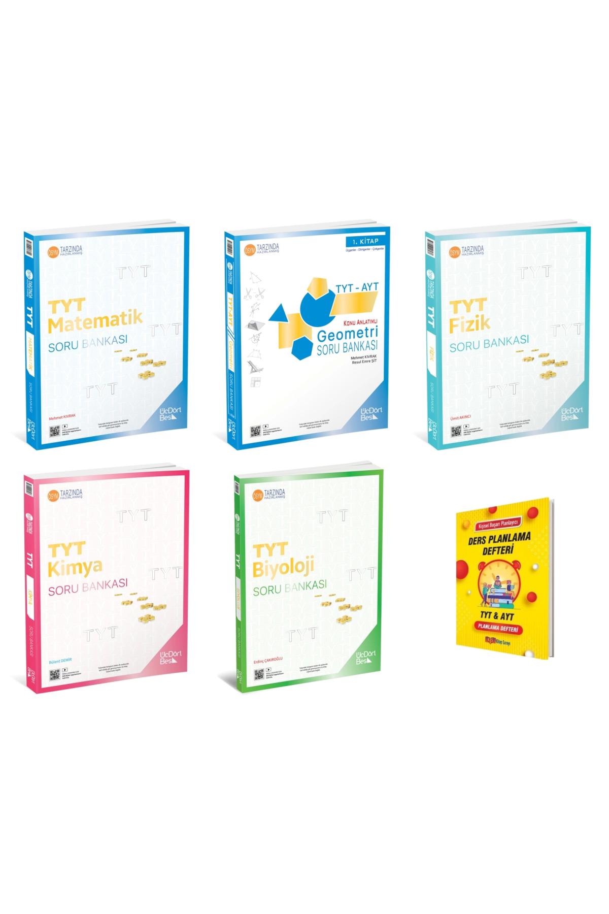 TYT 2025 Matematik Geometri Fizik Kimya ve Biyoloji Sayısal 5li Soru Bankaları Fiyatları ve ...