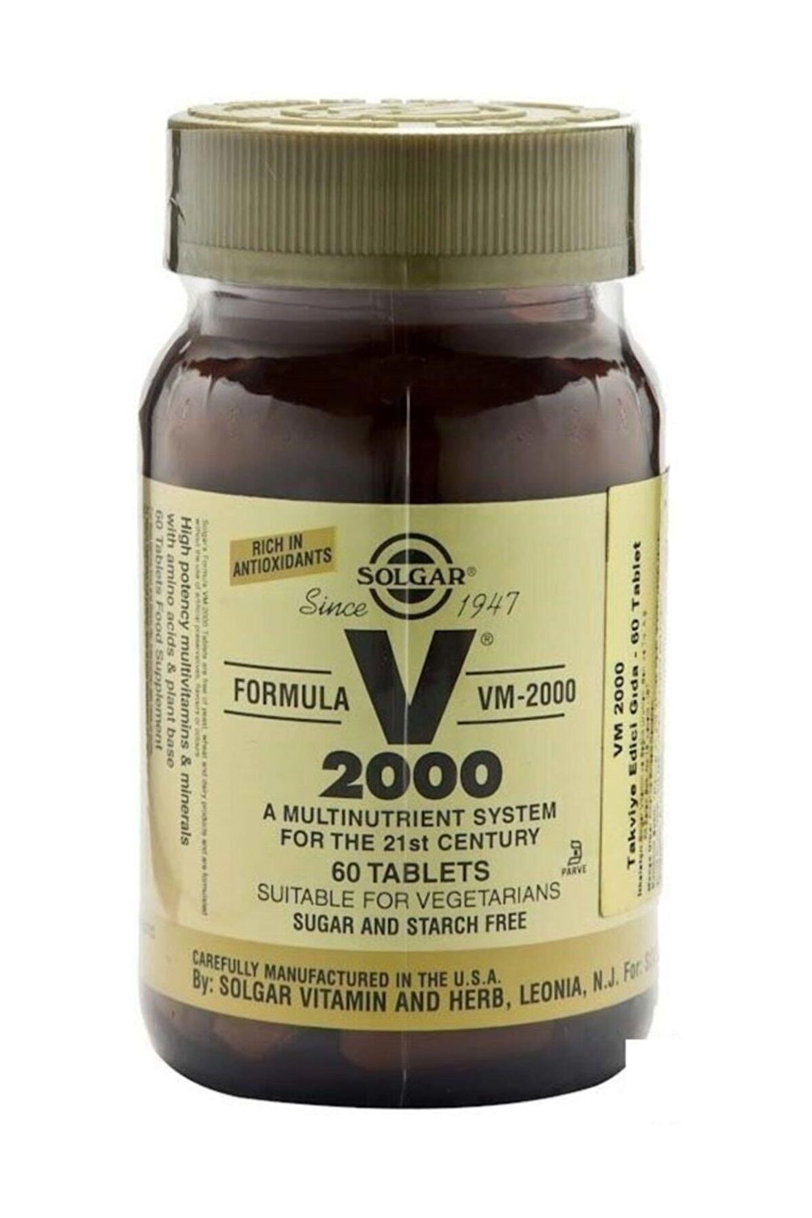 Solgar Vm 2000 Multi Vitamin 30 Tablet Fiyatları ve Modelleri - Pazarama