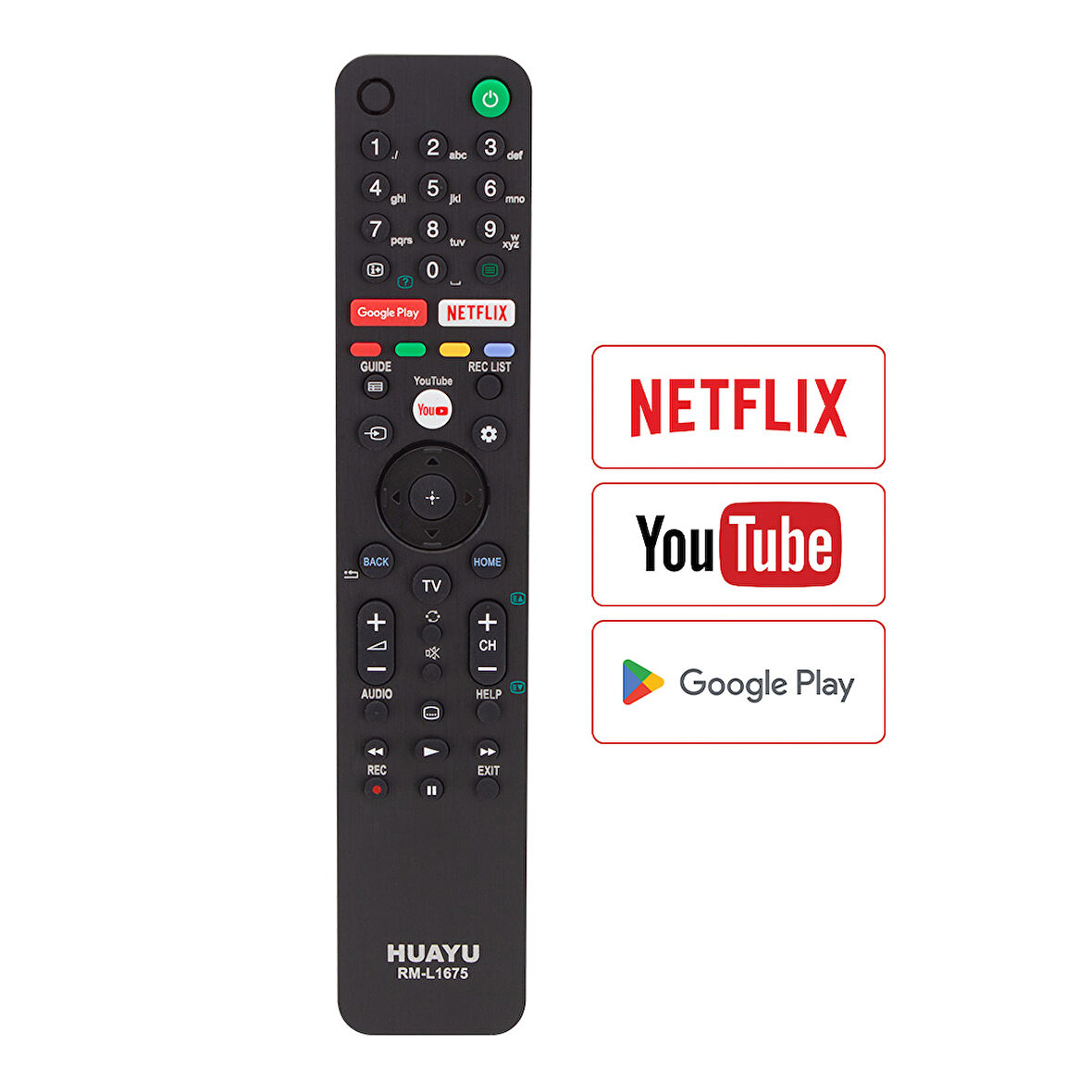 HUAYU KL SONY RM-L1675 NETFLIX-YOUTUBE-GOOGLE PLAY TUŞLU BLİSTERLİ SES KOMUTSUZ LCD LED TV ...