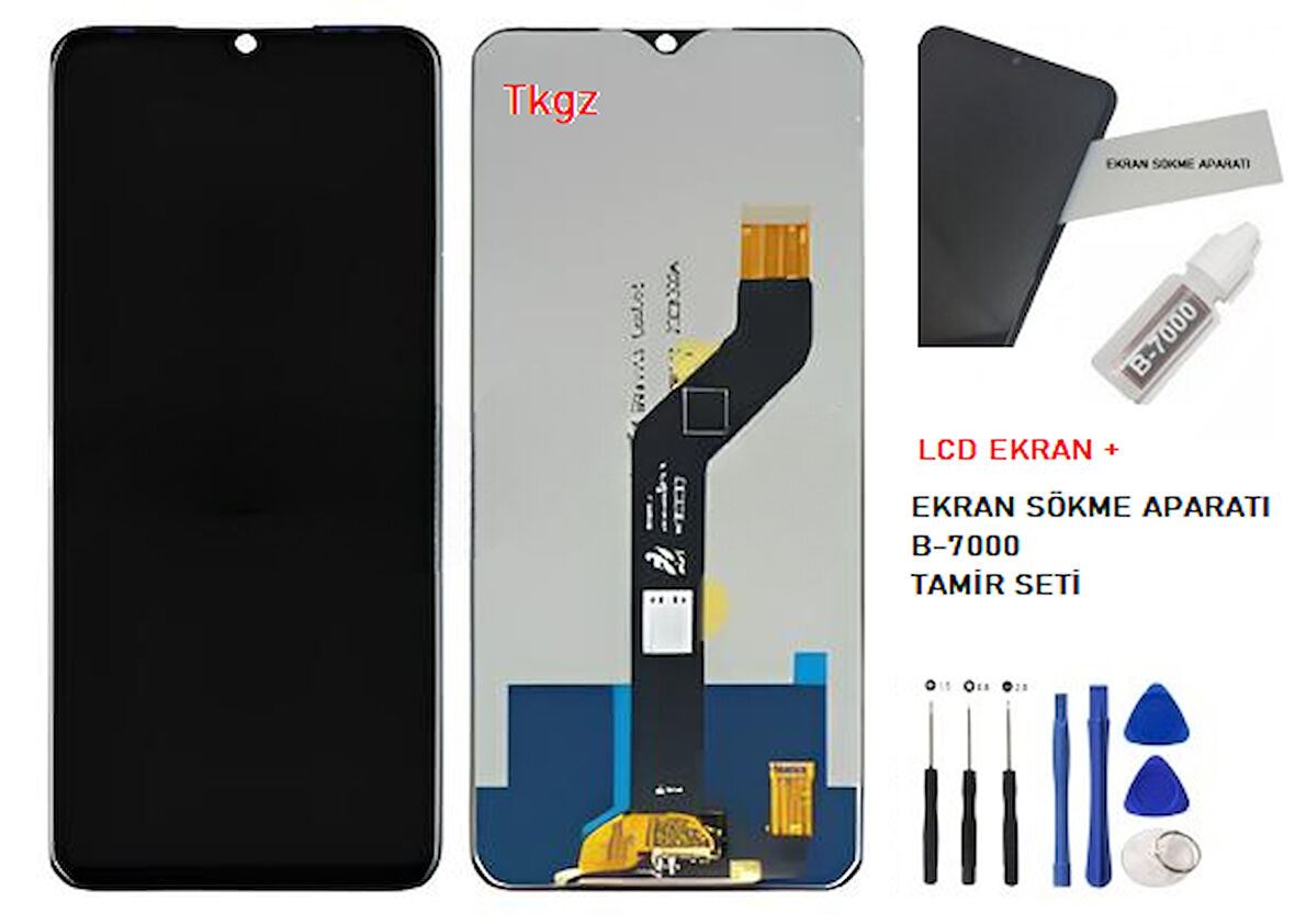 Tkgz - Tecno Pova NEO Uyumlu Lcd Ekran Dokunmatik Orijinal + B-7000 + TAMİR SETİ Fiyatları ve ...