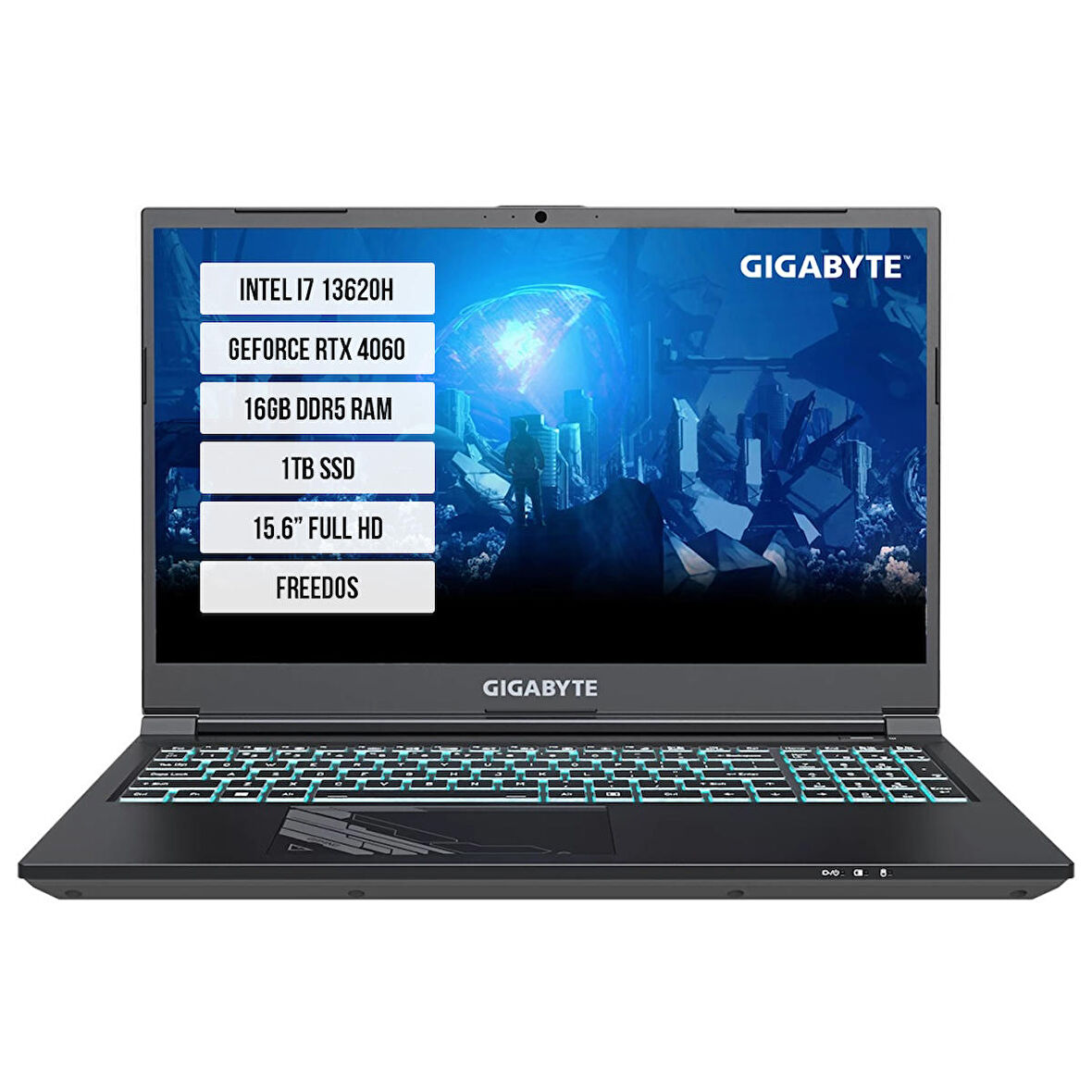 Gigabyte G5 KF5-H3EE354KD Intel i7-13620H 16GB 1TB SSD RTX4060 15,6" FreeDos Fiyatları ve ...