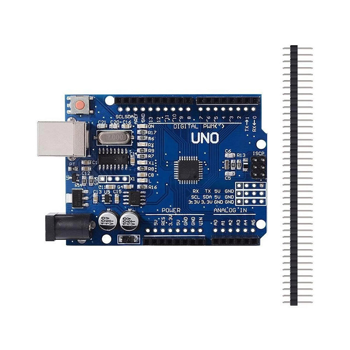 Arduino UNO R3 Klon Atmega328p Smd CH340 Açık Kaynak Kodlu Yazılım ...