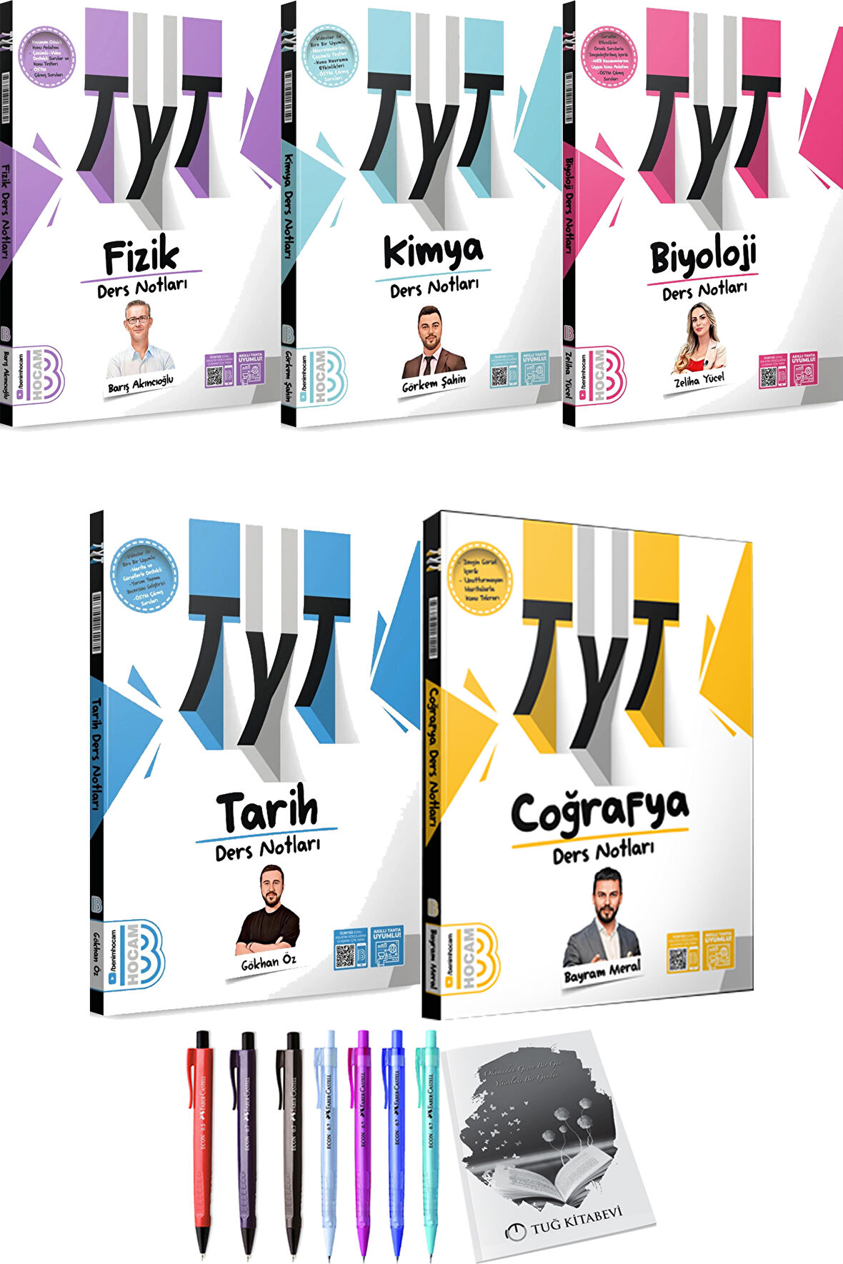 2025 TYT Fizik Kimya Biyoloji Ders Notu - 2025 TYT Tarih Coğrafya Ders Notu + Hediyeli Fiyatları ...