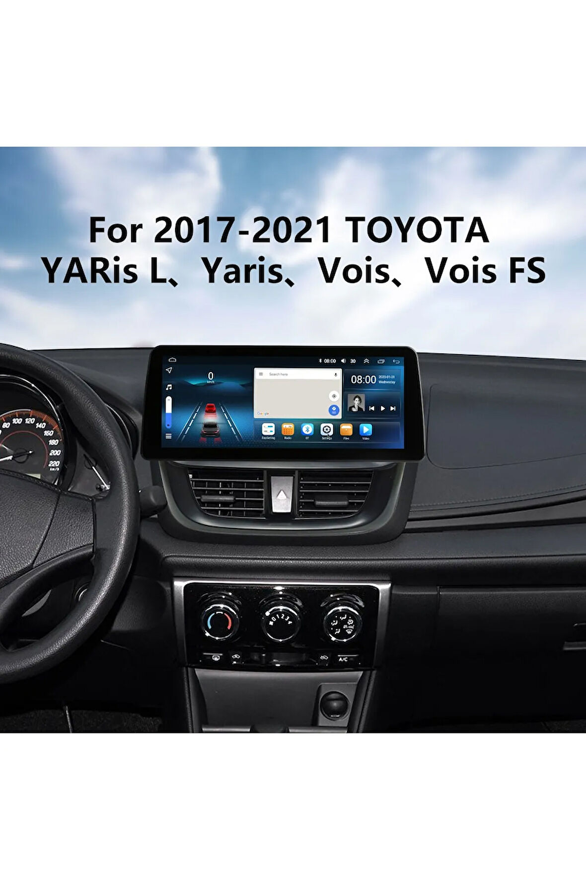 TOYOTA YARis L Yaris Vois Vois FS 2017-2021 Android Auto Carplay Navigasyon Multimedya Sistemi ...