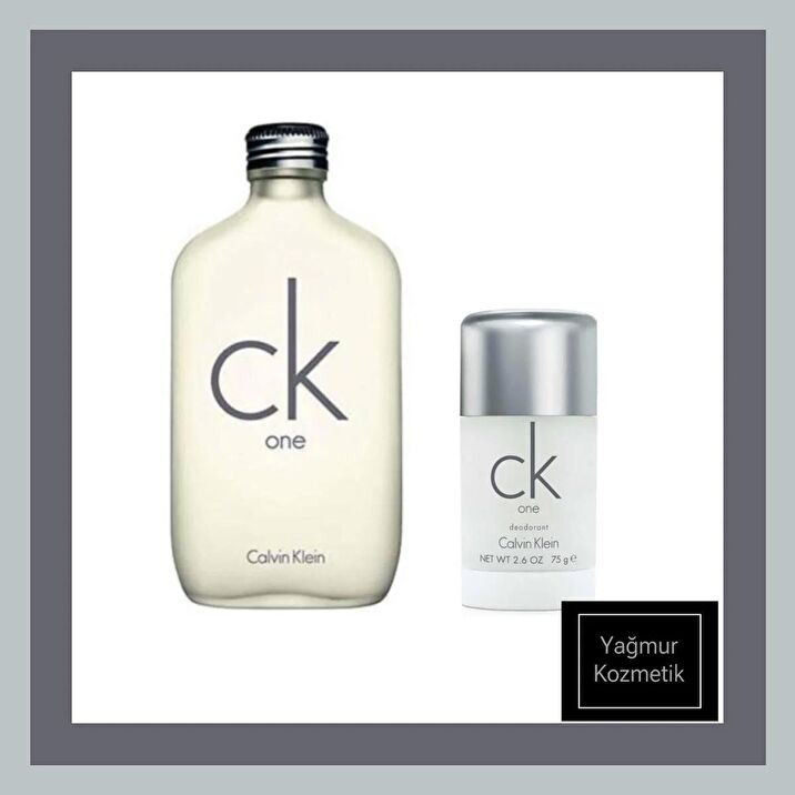 Calvin Klein CK One Edt 200ml.Parfum 75ml Stick Set.Erkek
